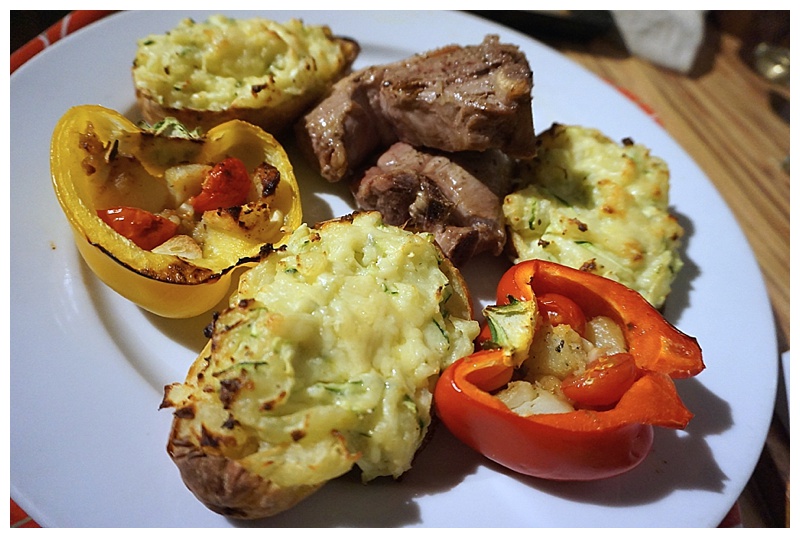 Renovation Recipe: Cheesy Courgette Skins & Lamb Chops