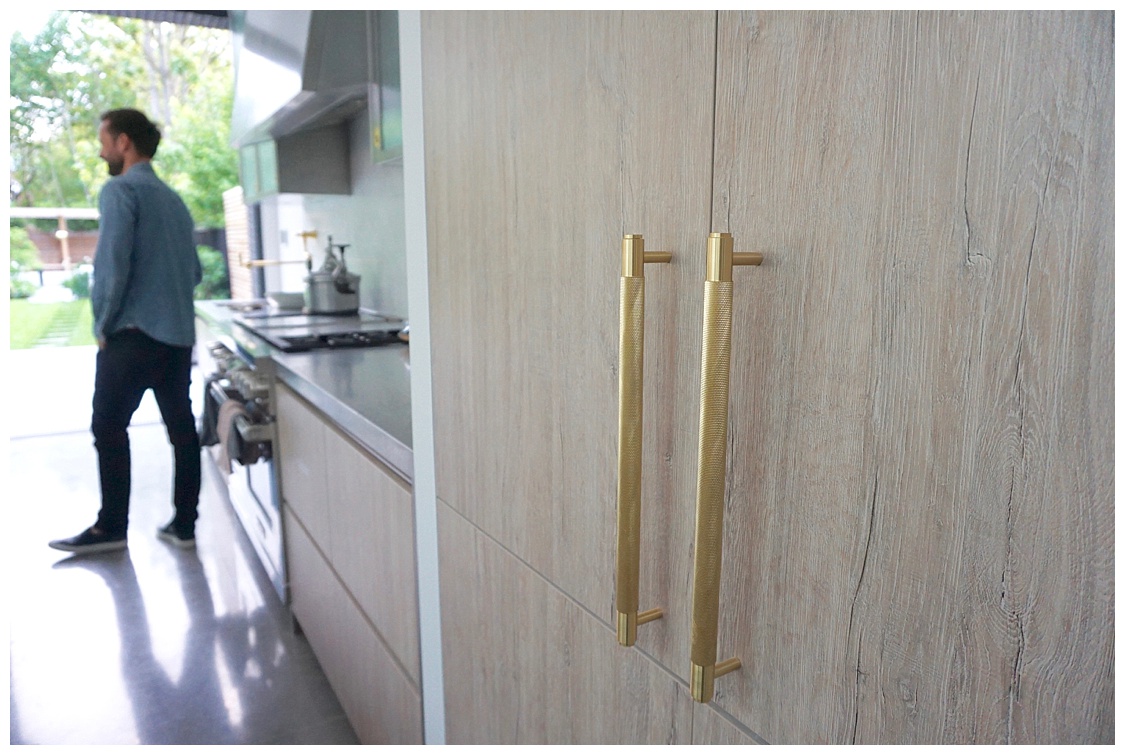 Buster & Punch brass kitchen handles