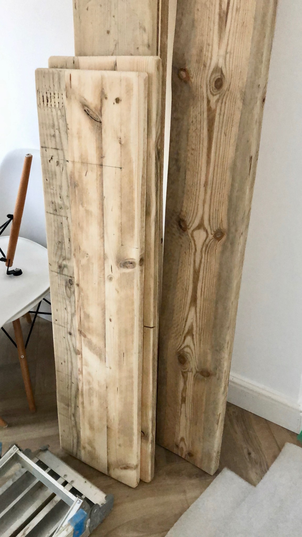 Treasure Tingle: Scaffolding Plank Bespoke Bookcase for Your Home Made ...